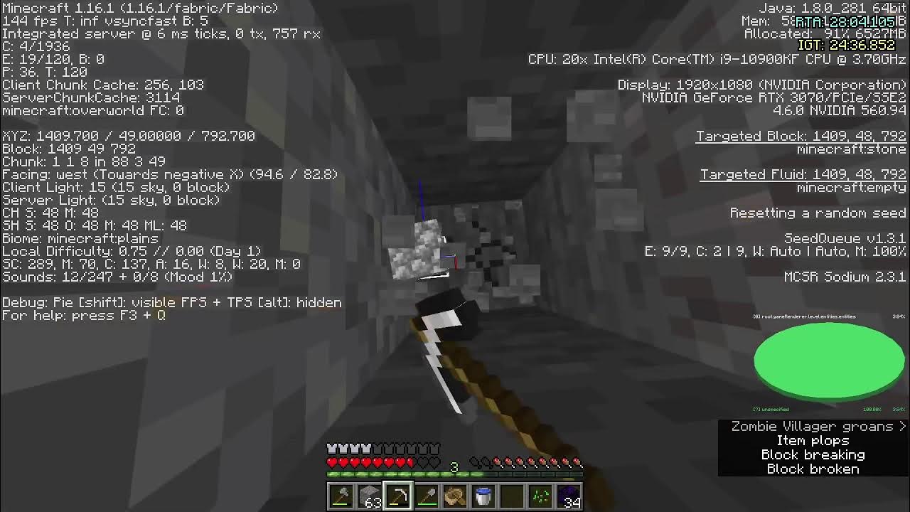 Minecraft Speedrunning RSG Attempts - YouTube