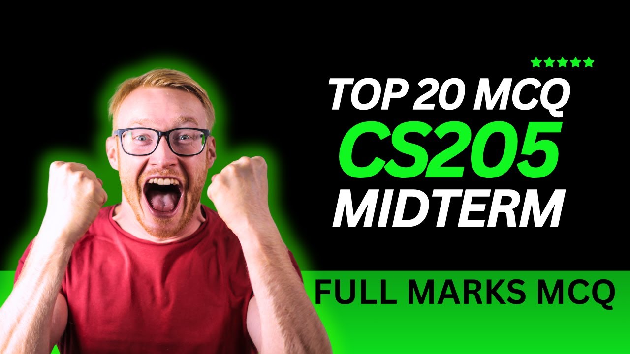 cs205 midterm preparation | cs205 midterm mcq - YouTube