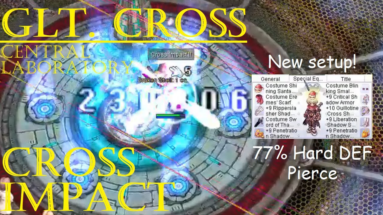iRO Chaos: One hit Cross Impact at 77% Hard DEF Pierce, Full Central ...