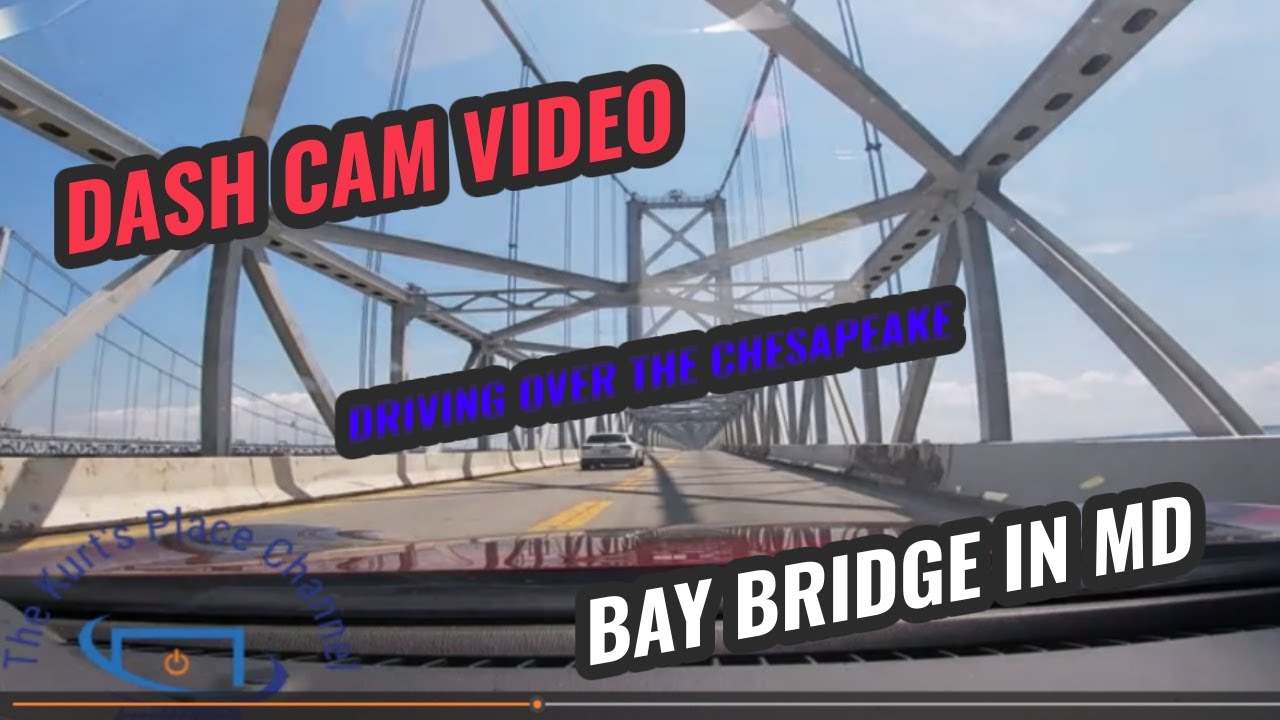 Dash Cam Video Driving Over The Chesapeake Bay Bridge In MD - YouTube