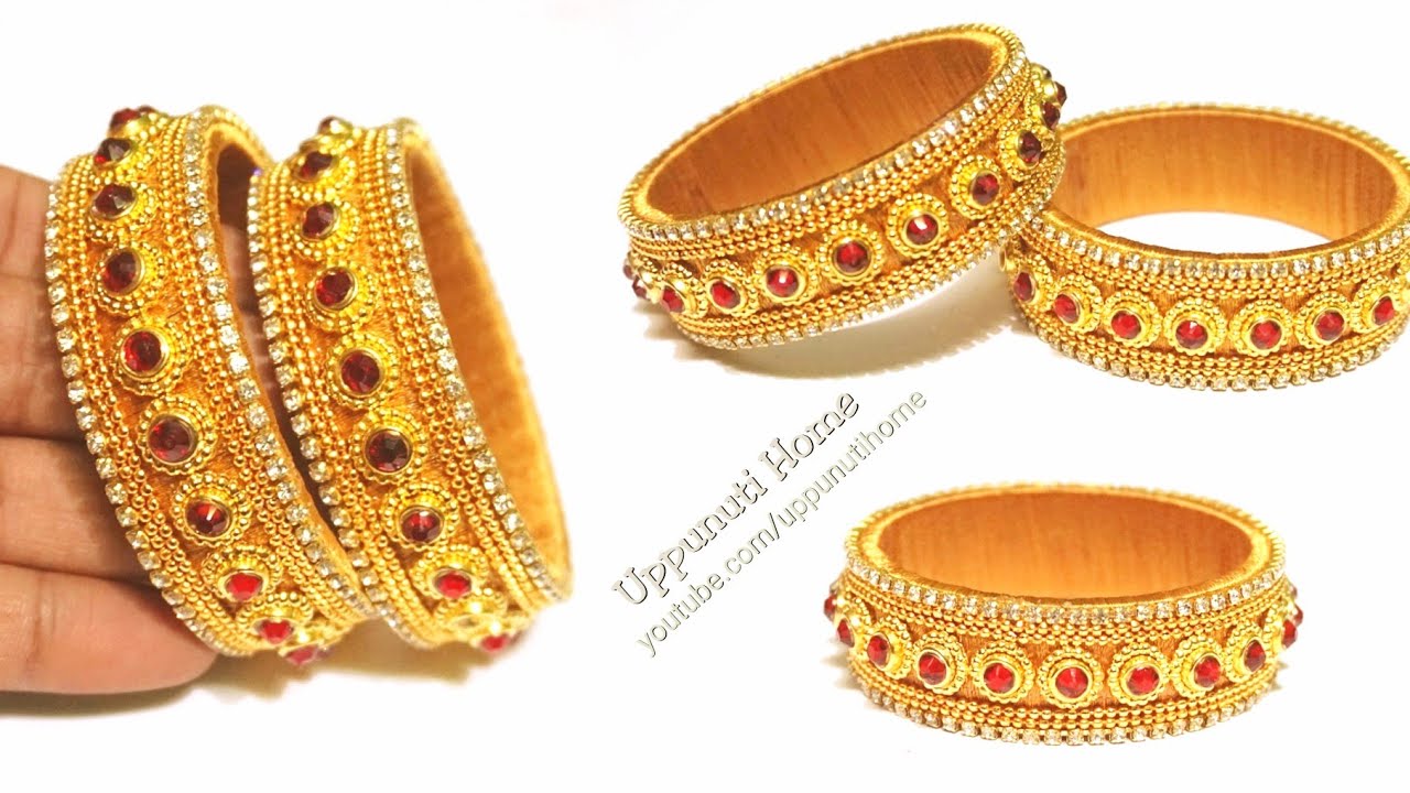 How To Make Simple & Beautiful Designer Silk Thread Bangles At Home ...