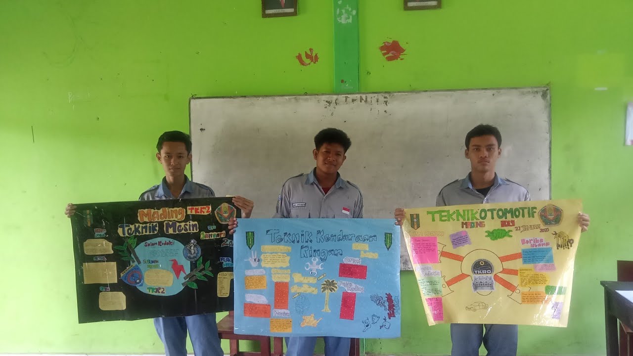 MAJALAH DINDING | GIAT LITERASI SMK MUHAMMADIYAH PANGKALAN BALAI - YouTube