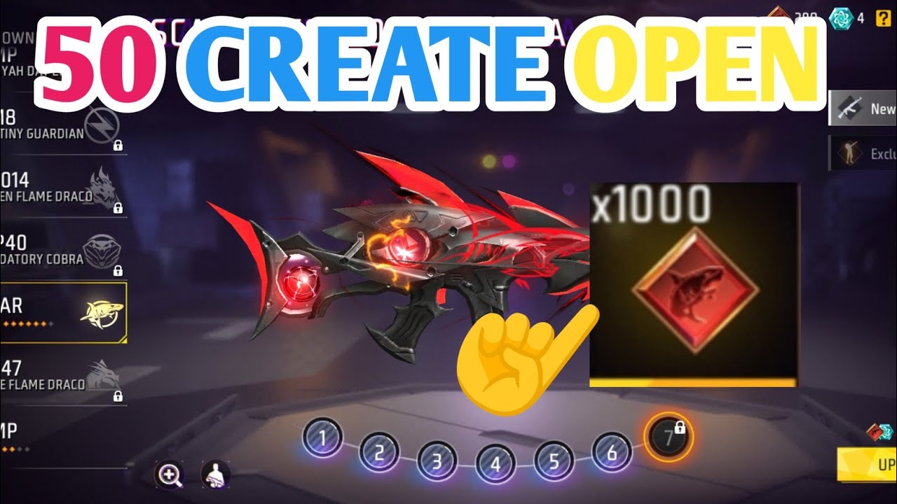 50 Evo Create Open And Max Gun 🔫#freefire - YouTube