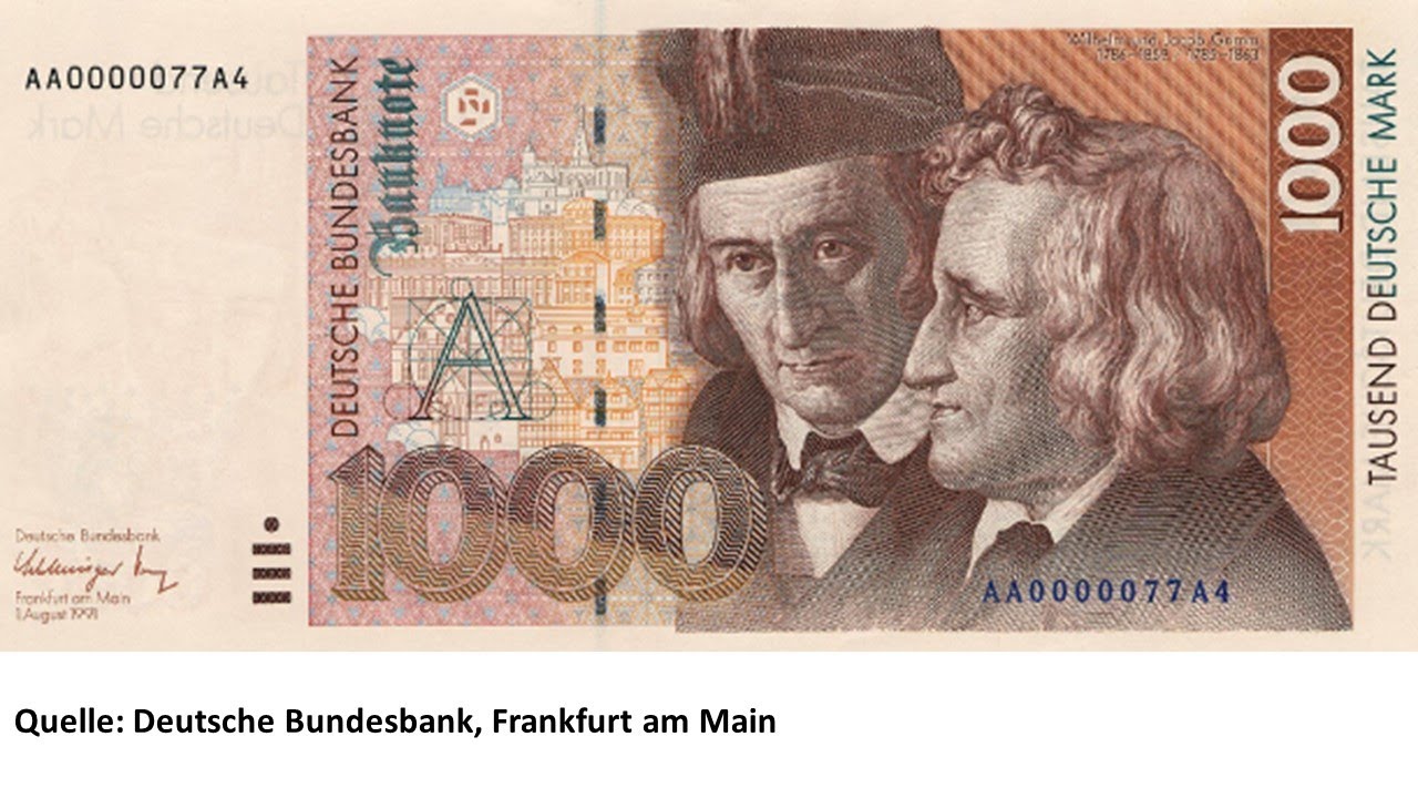 Die Brüder Grimm - Wer waren die beiden Männer auf dem 1000-Mark-Schein? - YouTube