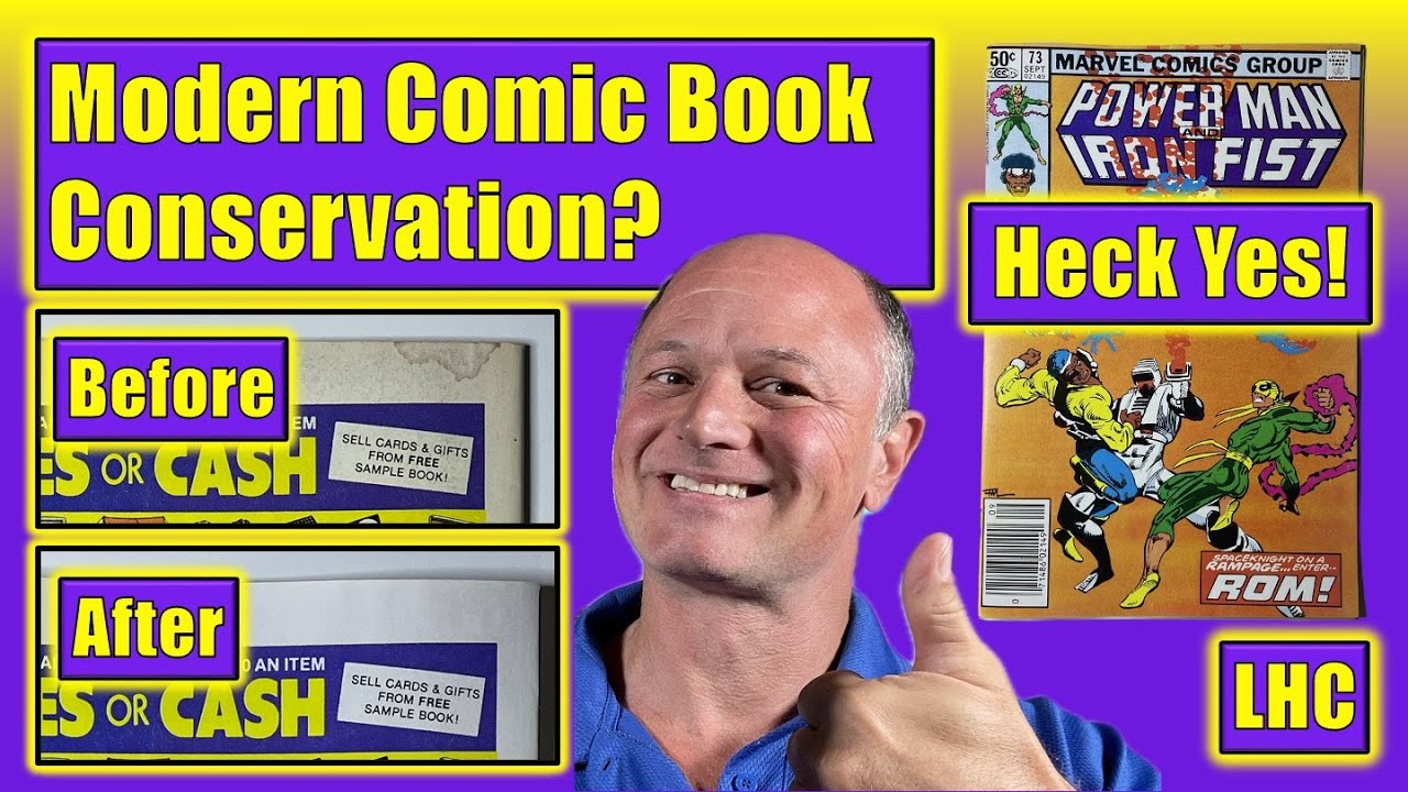 Comic Book Conservation Results that Must Be Seen to be Believed! - YouTube
