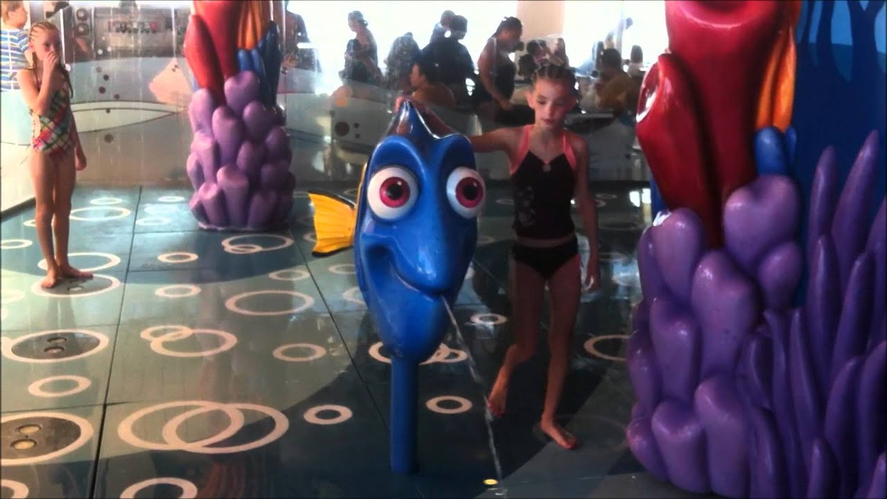 Disney Dream Nemo's Reef Splash Pad - YouTube