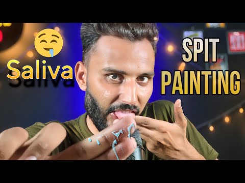 Asmr Saliva Spit Painting For Sleep 😴 #asmr #asmrspitpainting #asmrsleep