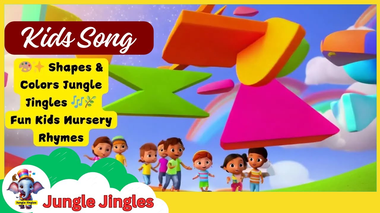 :🎨 Shapes & Colors Jungle Jingles 🎶🌿 | Fun Kids Nursery Rhyme - YouTube