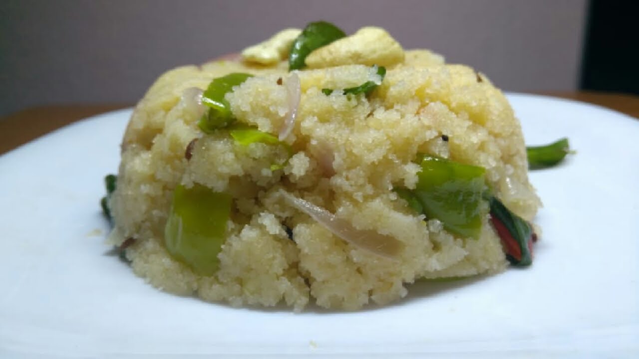 UPMA RECIPE | Hotel Style Soft Fluffy Upma Recipe | Simple indian ...