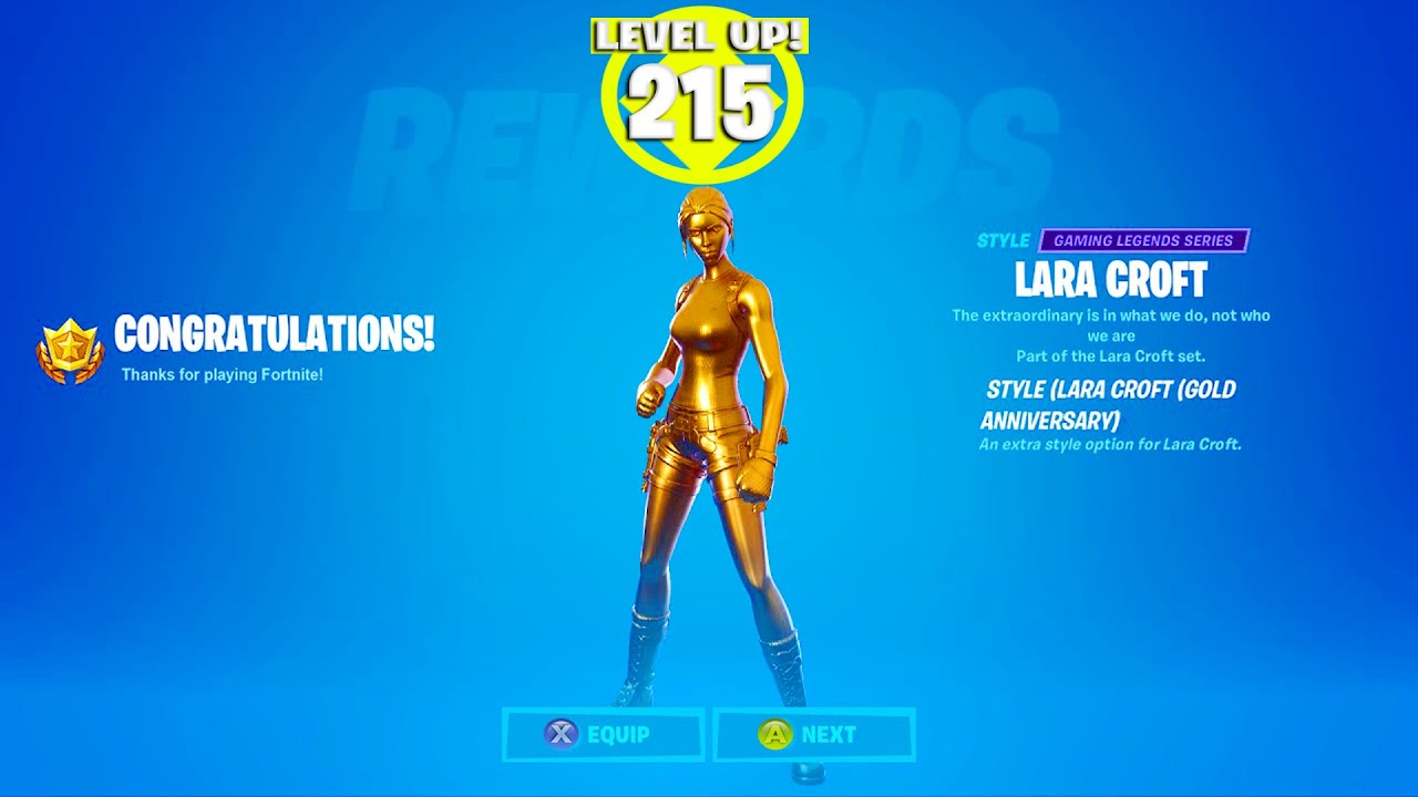 How You Can Unlock Gold Lara Croft Fast! (Level 215!) - YouTube