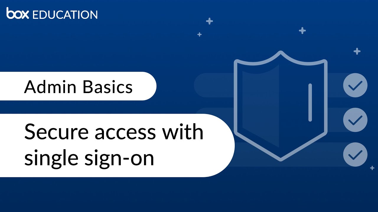 Box Admin Training: Secure access with single sign-on - YouTube