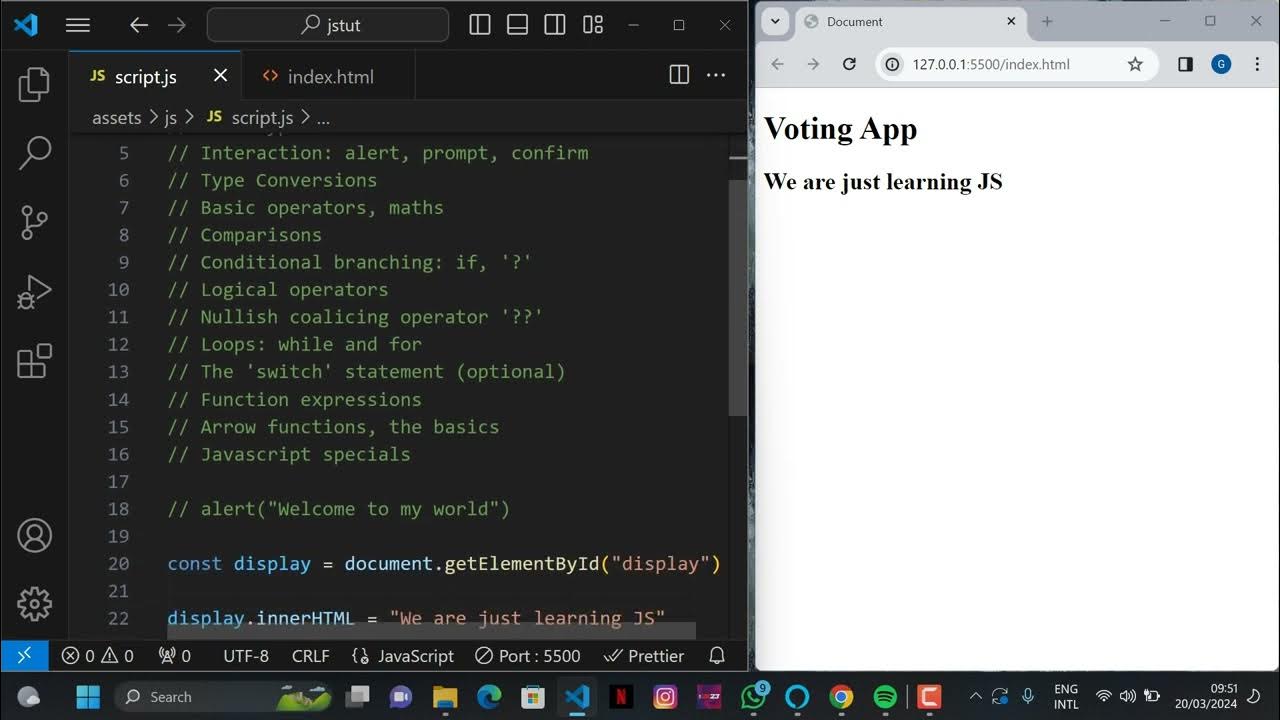 JavaScript for beginners - YouTube