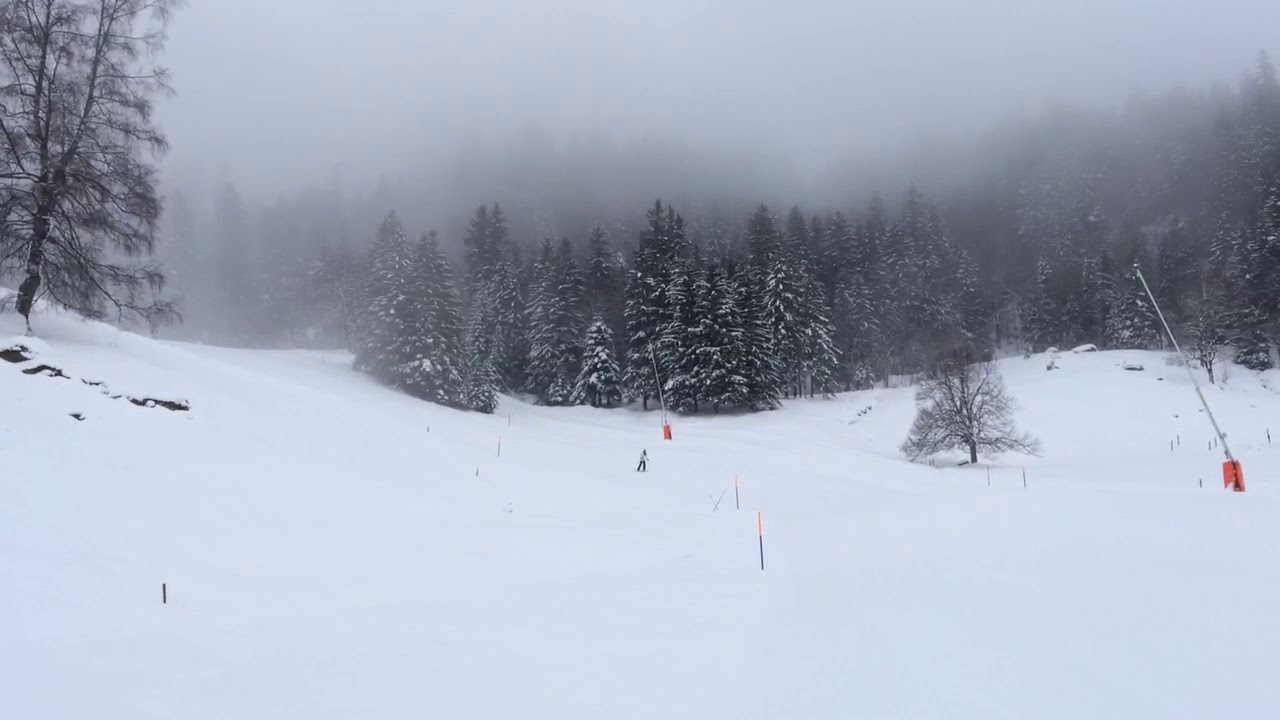Alps Skiing Snowstorm - YouTube