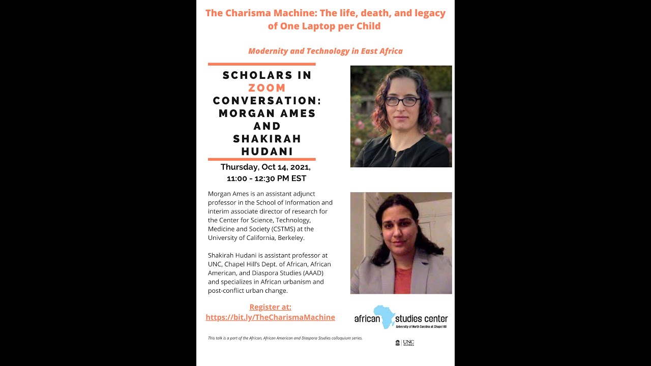 The Charisma Machine: The Life, Death, and Legacy of One Laptop per Child, By Dr. Morgan G. Ames ...