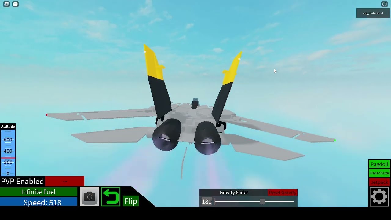 F-14 Tomcat showcase | Plane crazy ROBLOX - YouTube