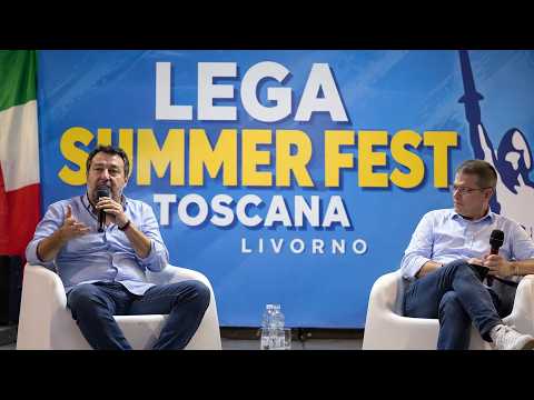 SALVINI INTERVISTATO DA CAPEZZONE ALLA LEGA TOSCANA SUMMER FEST