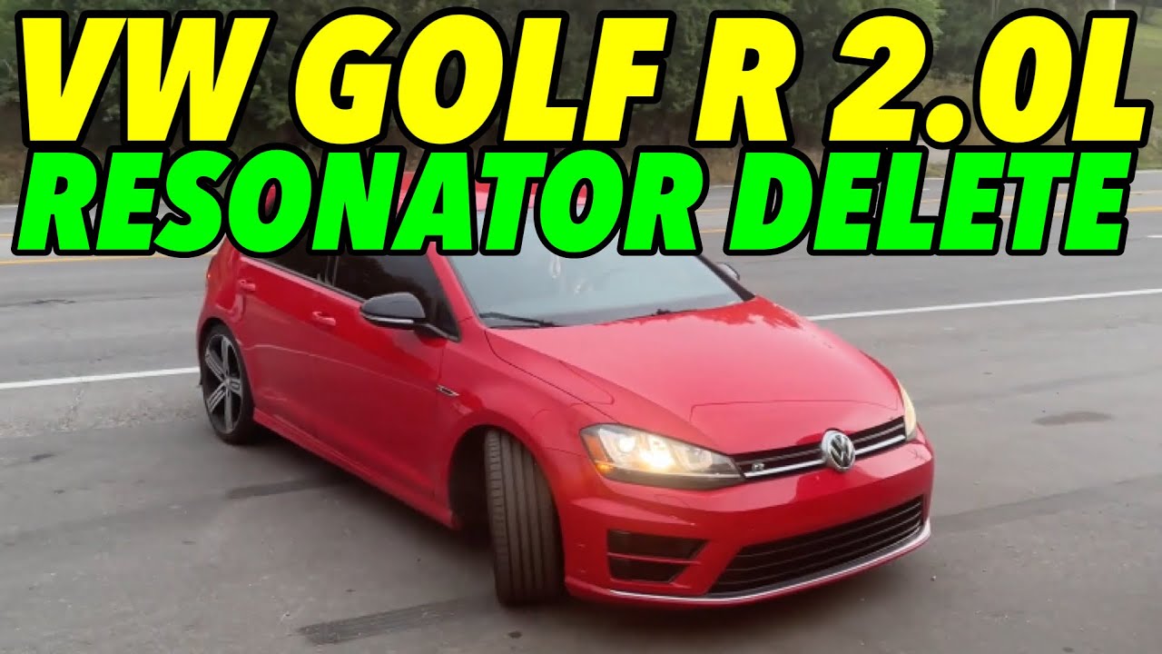 2016 VW Golf R 2.0L Turbo w/ RESONATOR DELETE! - YouTube