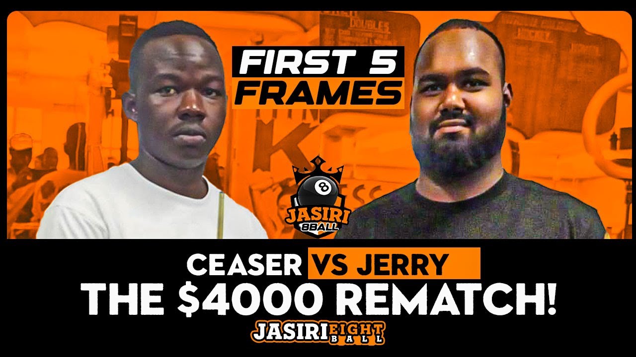 Ceaser (🇺🇬) vs Jerry (🇿🇦) The $4000 Money Match Rematch! (First 5 Frames) - YouTube