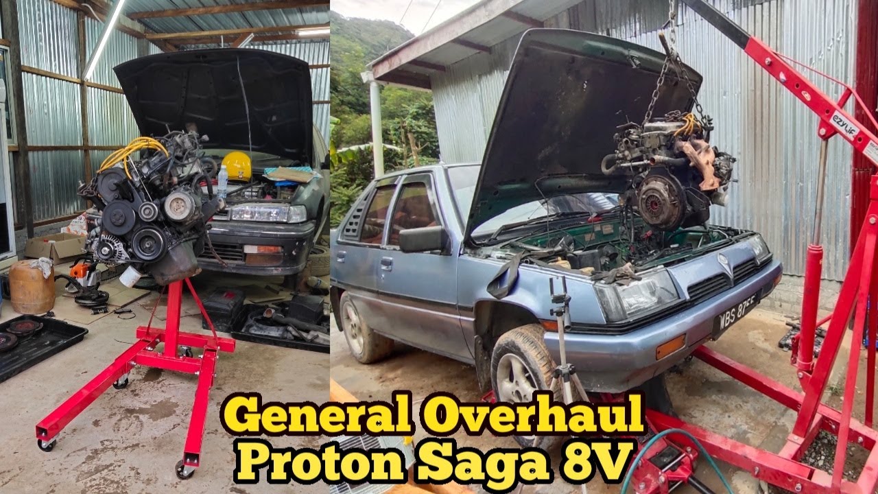 GENERAL OVERHAUL PROTON SAGA 8V.KOMPONEN APA YANG PERLU KORANG CHECK ...