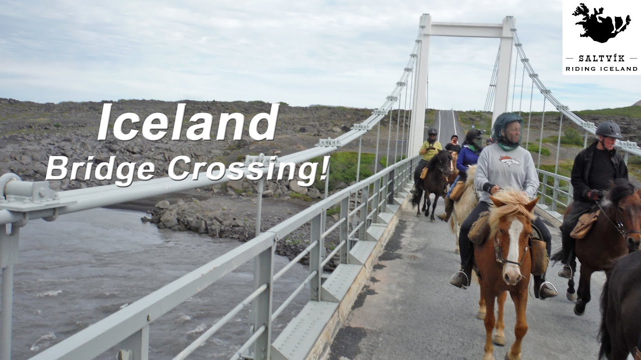 Riding Iceland Bridge Crossing .. SO Amazing ! - YouTube