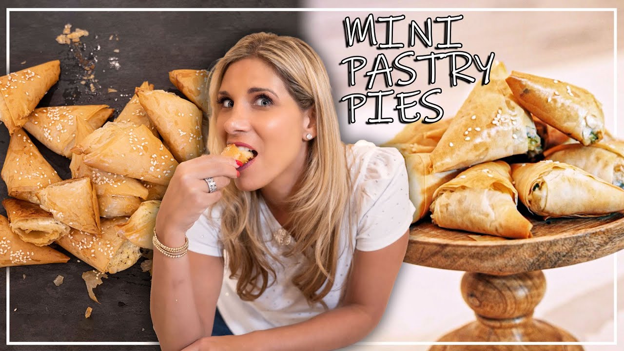 Two incredible mini pastry pies recipes the famous Greek spinach pie ...