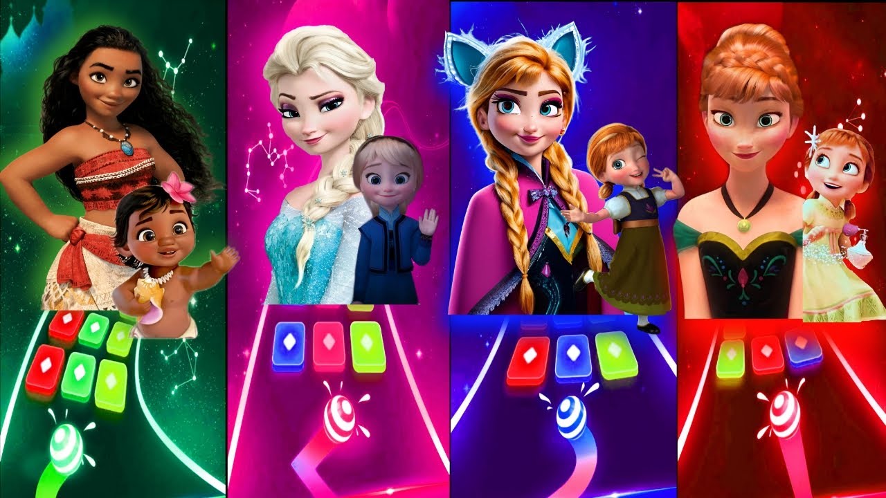 Elsa Let It Go Vs How Far I'll Go Vs Do You Wanna Build a Snowman Vs ...