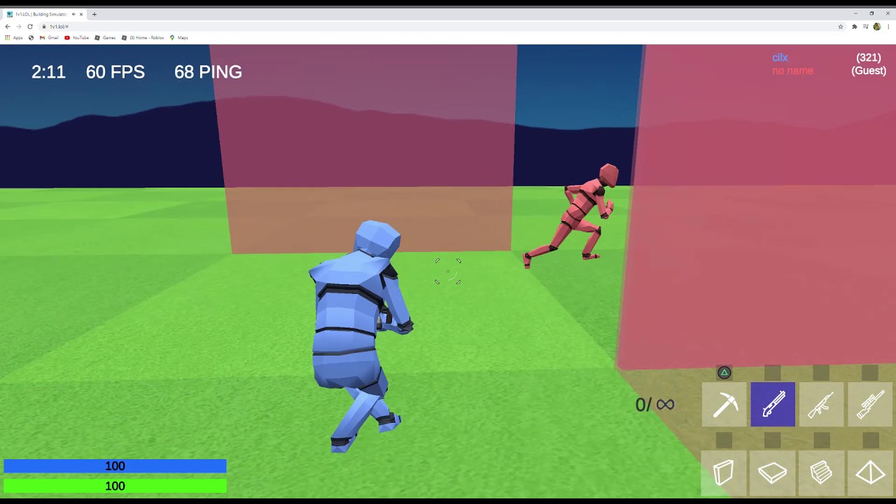 1v1 LOL Building Simulator, Battle Royale & Shooting Game Google Chrome ...