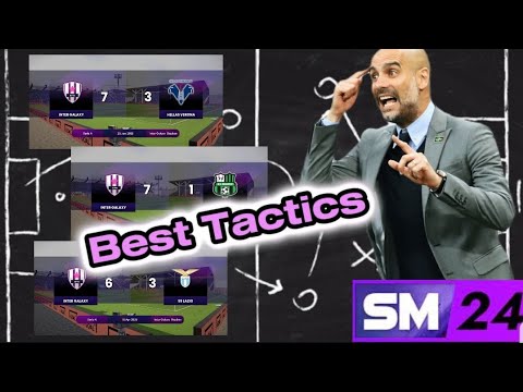 Best Tactic for small teams‼in Sm24 - YouTube