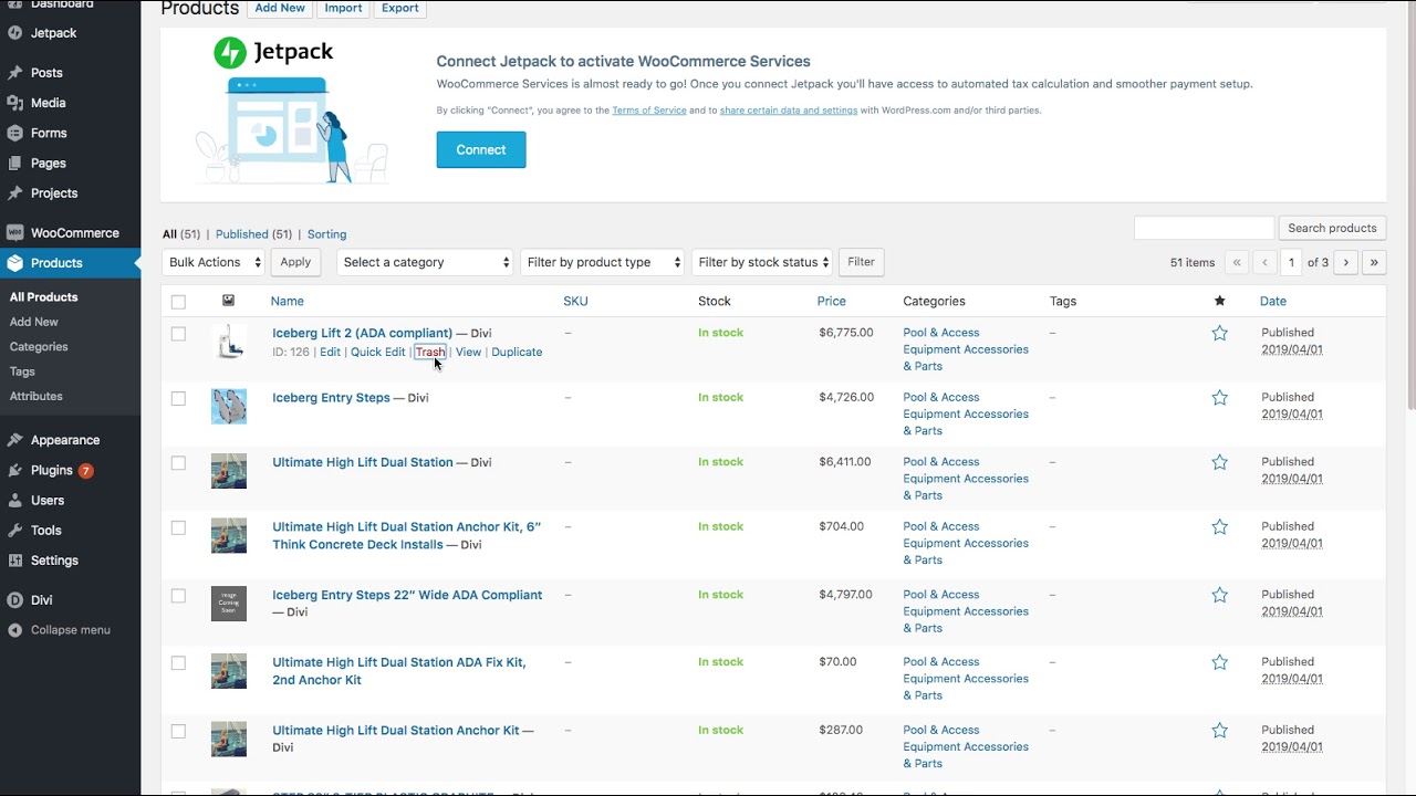 How to unpublish and re-publish products in the shop - YouTube