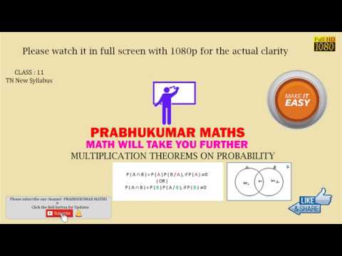 Multiplication Theorem on Probability-Easy Method - YouTube