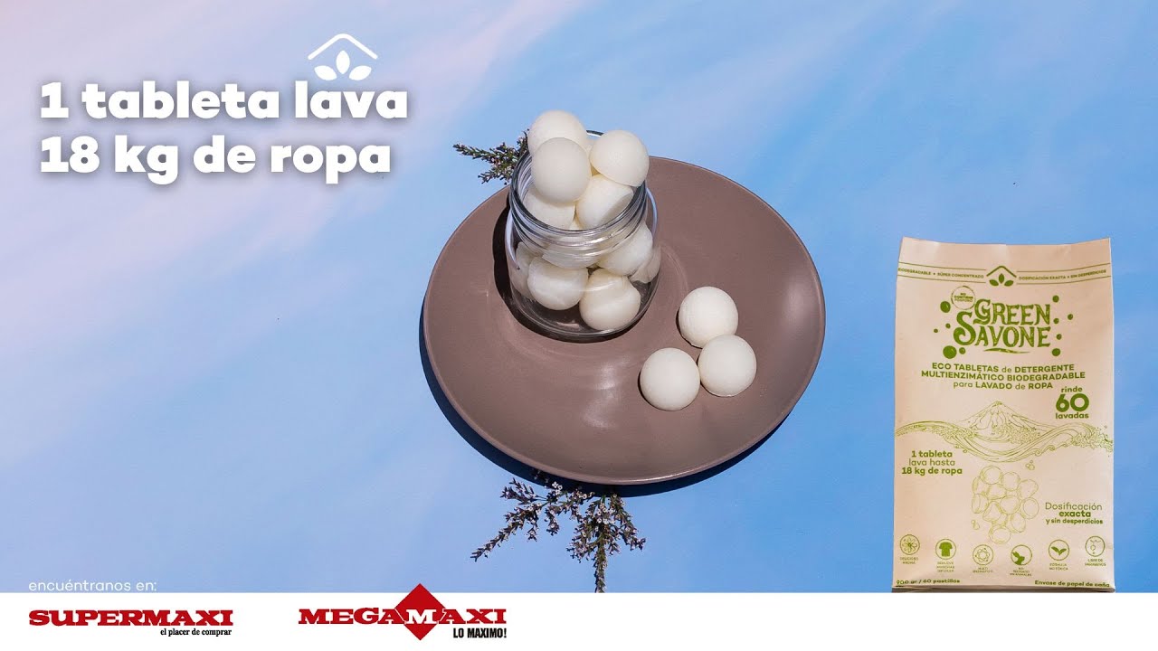 1 Tableta lava 1 carga completa : 18kg de ropa #ecolaundry # ...