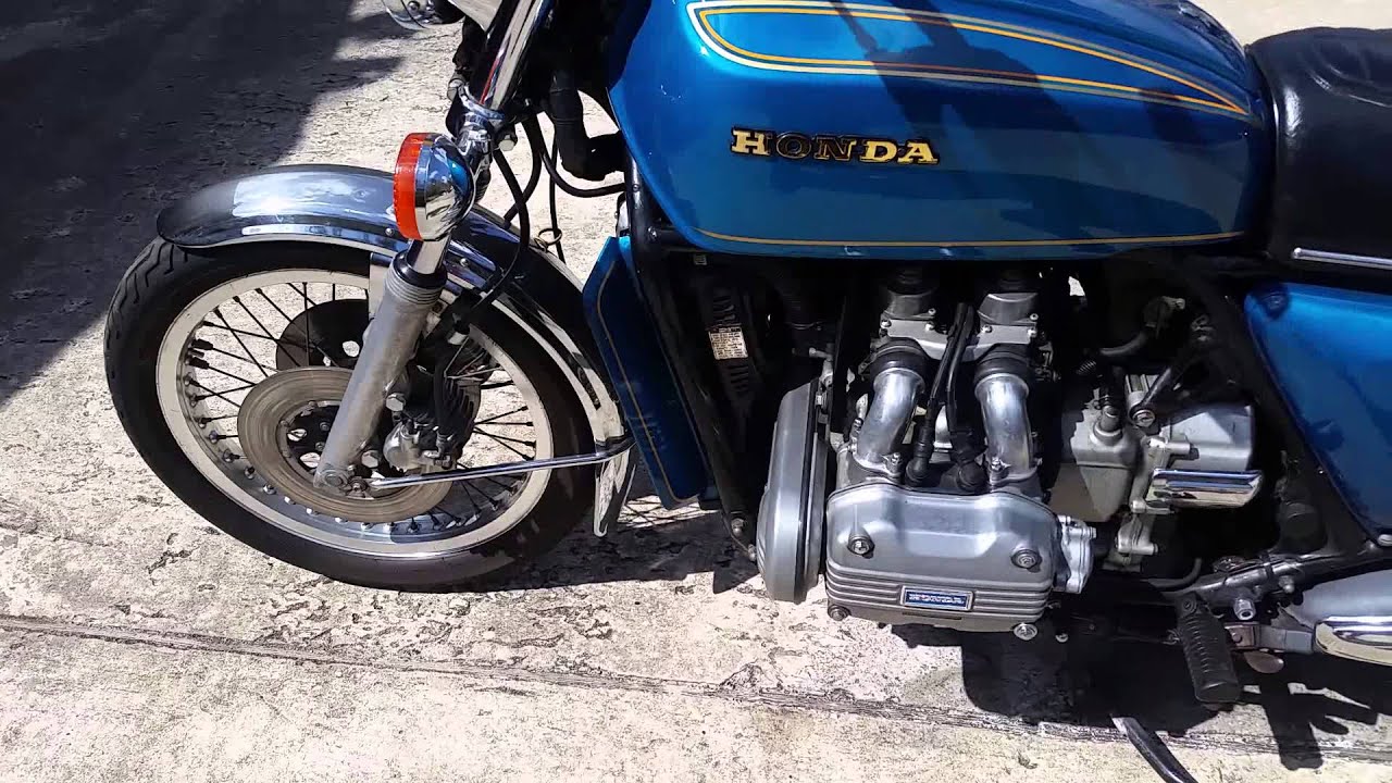 1975 Honda GL 1000 Start up - YouTube