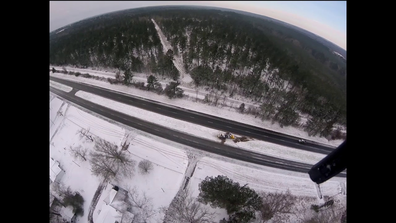 Snow day drone cam - YouTube