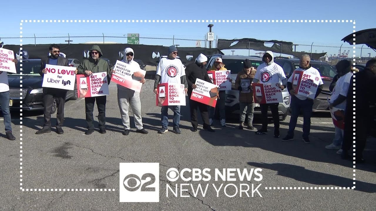 Uber, Lyft drivers nationwide protest unfair wage practices - YouTube