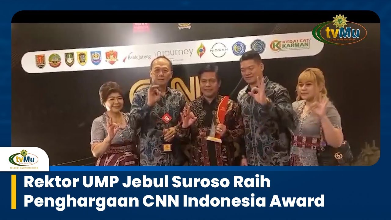 Rektor UMP Jebul Suroso Raih Penghargaan CNN Indonesia Award - YouTube