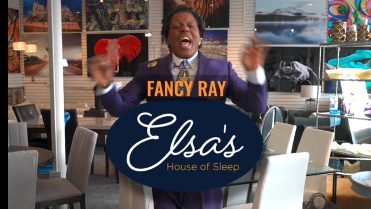 Elsa's House Of Sleep Ad Starring Fancy Ray "Purple Suit" - YouTube