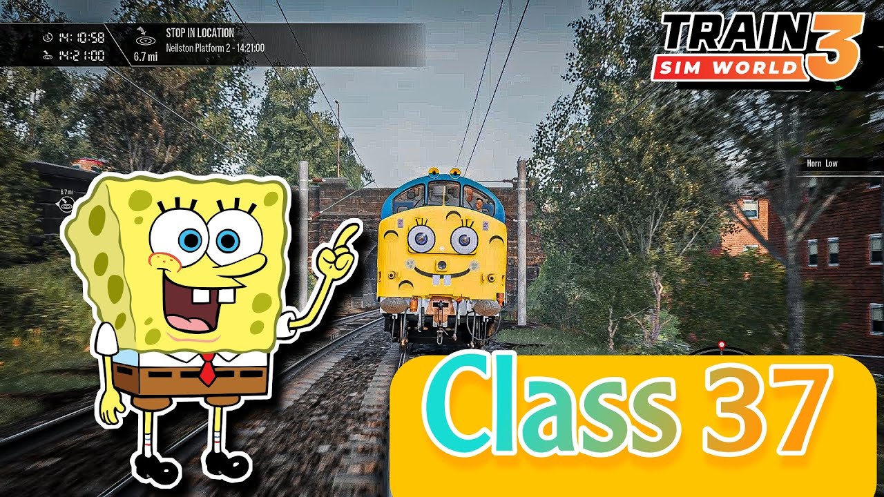 The Class 37 locomotive SpongeBob SquarePants gown looks beautiful ...