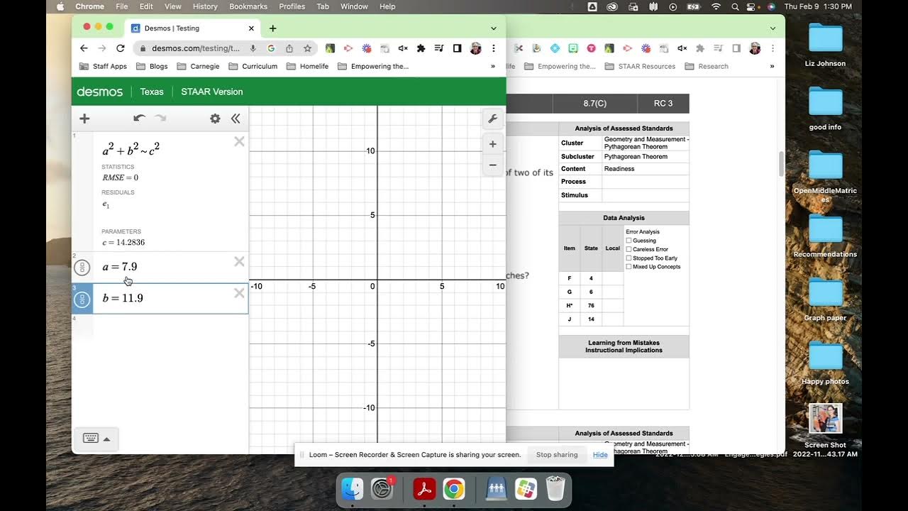 8 7C Pythagorean theorem and regression - YouTube