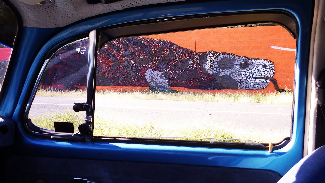 VW 73 Super Beetle - Saguaro Ranch Mural Cruise & Tunnel Vision - YouTube