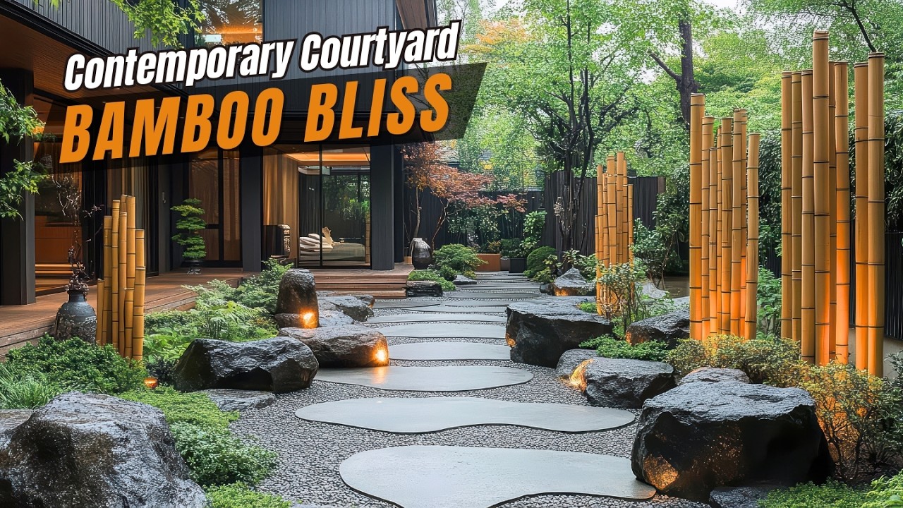How to Use Bamboo to Create a Tranquil Courtyard Sanctuary - YouTube
