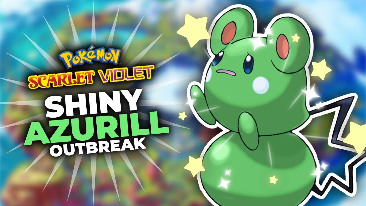 Shiny Azurill (Outbreak) in Pokemon Scarlet & Violet - YouTube