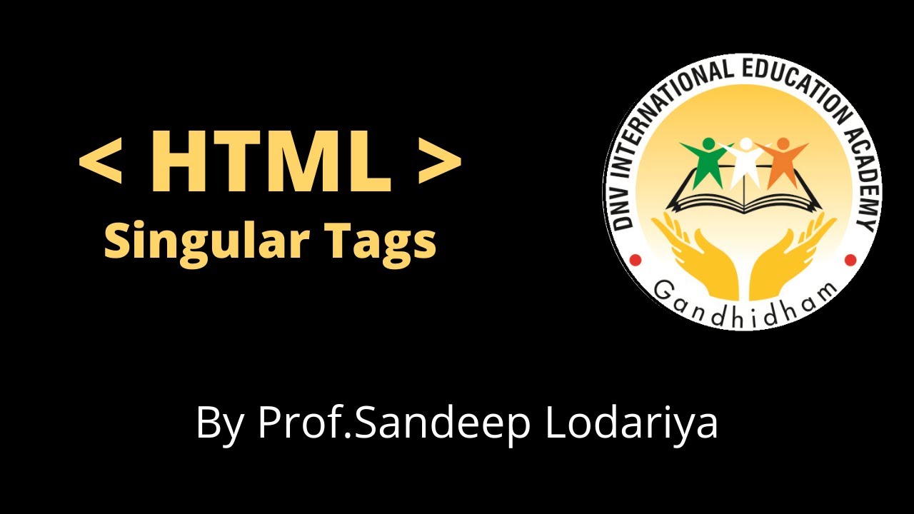 Introduction to Singular tag in HTML - YouTube
