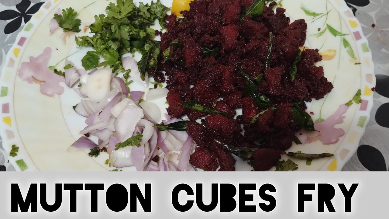 Simple & Quick Mutton Cubes Fry | Easy snack | Chennai special ️ # New ...