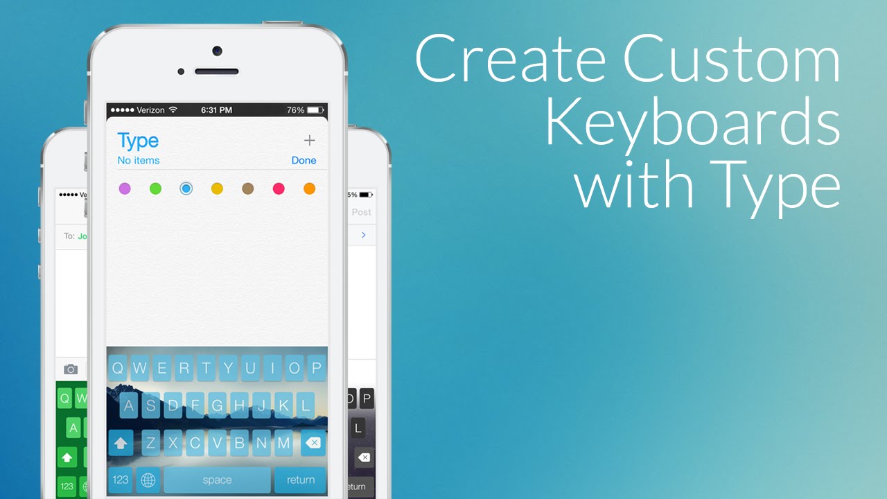 Type: Custom Keyboard Creator for iOS 8 - YouTube