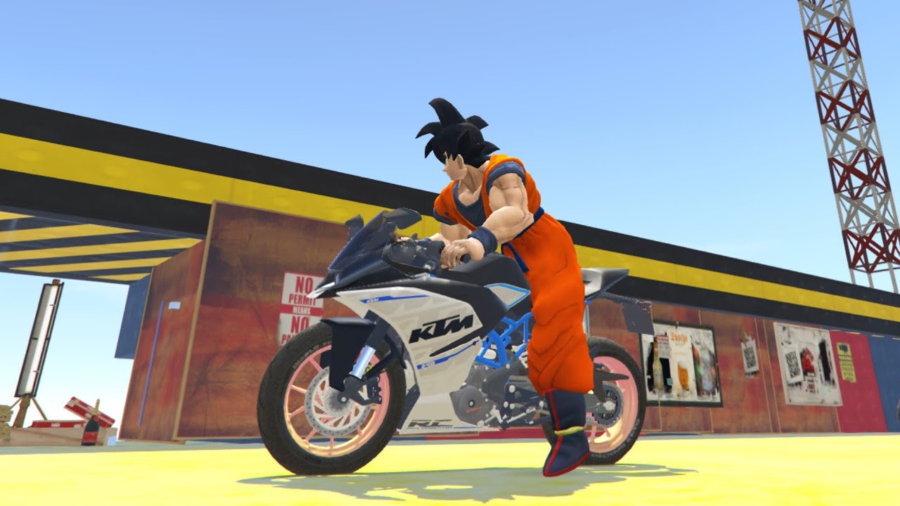 Goku Ramp Challenge Game - Most Popular KTM Bike Driving Goku Game ...