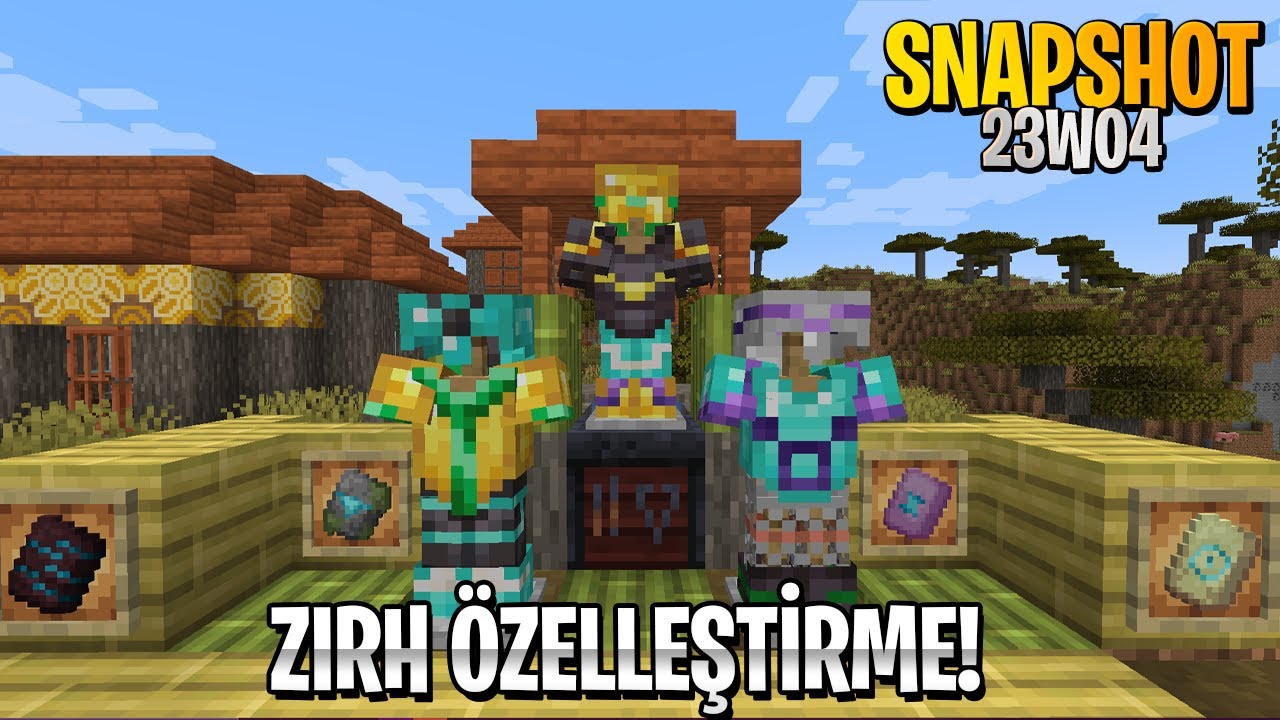 Minecraft Yeni Zırh Özelleştirme Sistemi | Minecraft 1.20 Snapshot ...