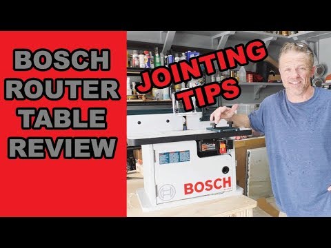 BOSCH Benchtop Router Table Review - EDGE JOINTING TIPS - YouTube