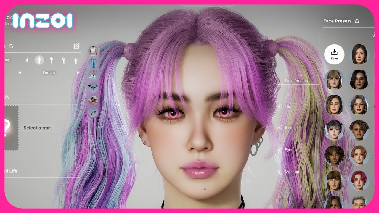 inZOI Character Creation | Character Studio (Female) - YouTube