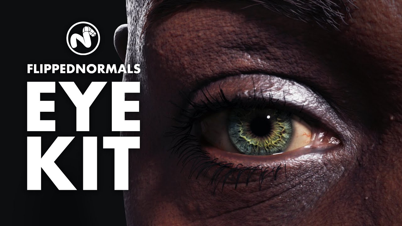 How to use FlippedNormals Eye Kit in Modo - YouTube