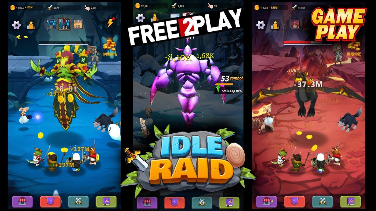 IDLE RAID ★ Gameplay ★ PC Steam [ Free to Play ] idle clicker rpg game ...